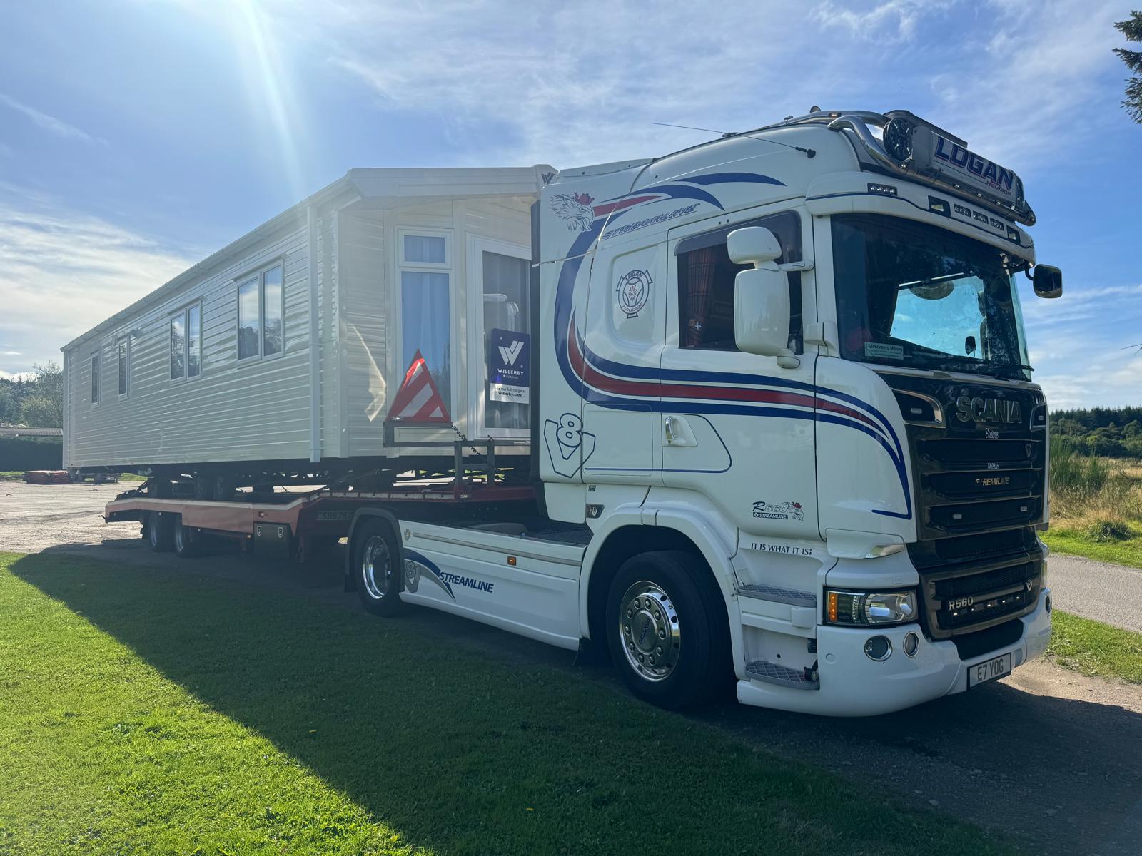 Logan Haulage – Caravan transport across Scotland and the UK
